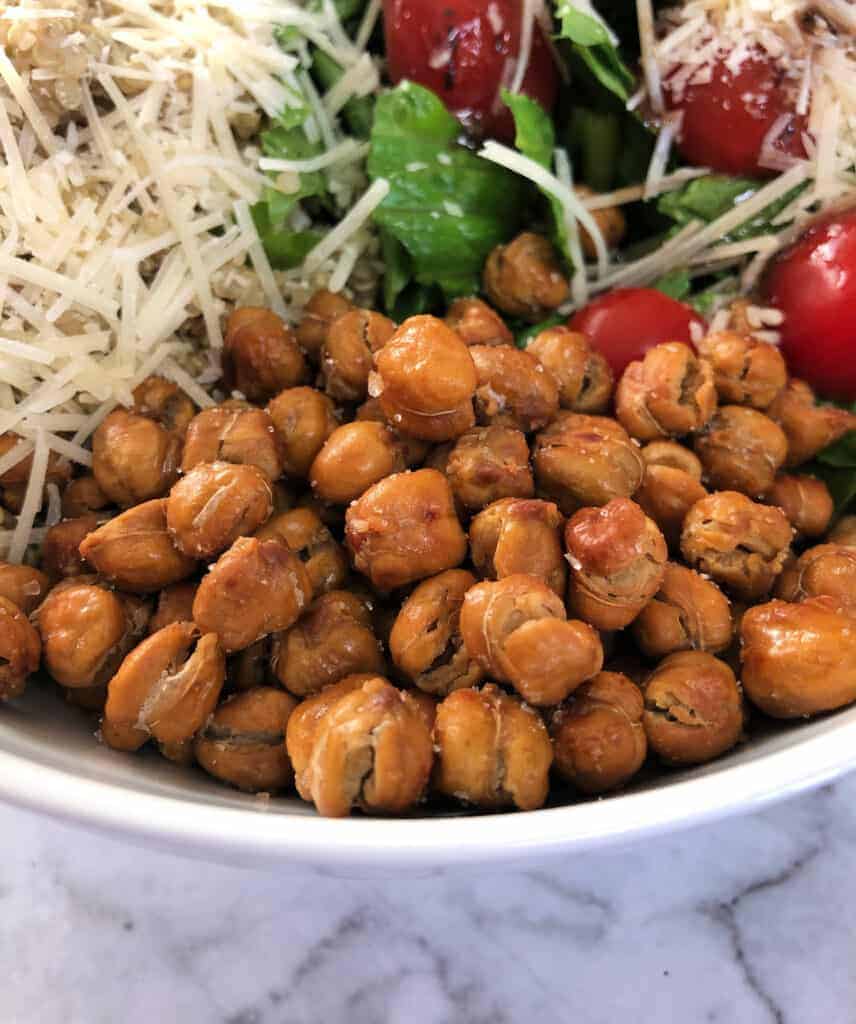 Crispy Roasted Chickpeas - easy steps for perfect crisp - Sula and Spice