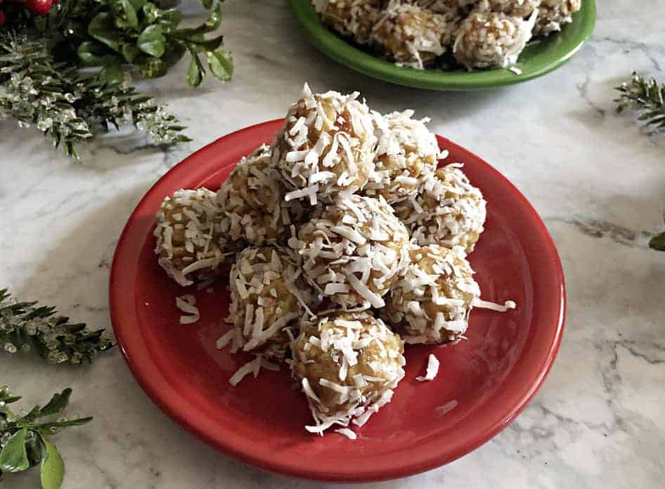 Coconut Date Balls - Skillet Cooked - No Bake - Sula and Spice