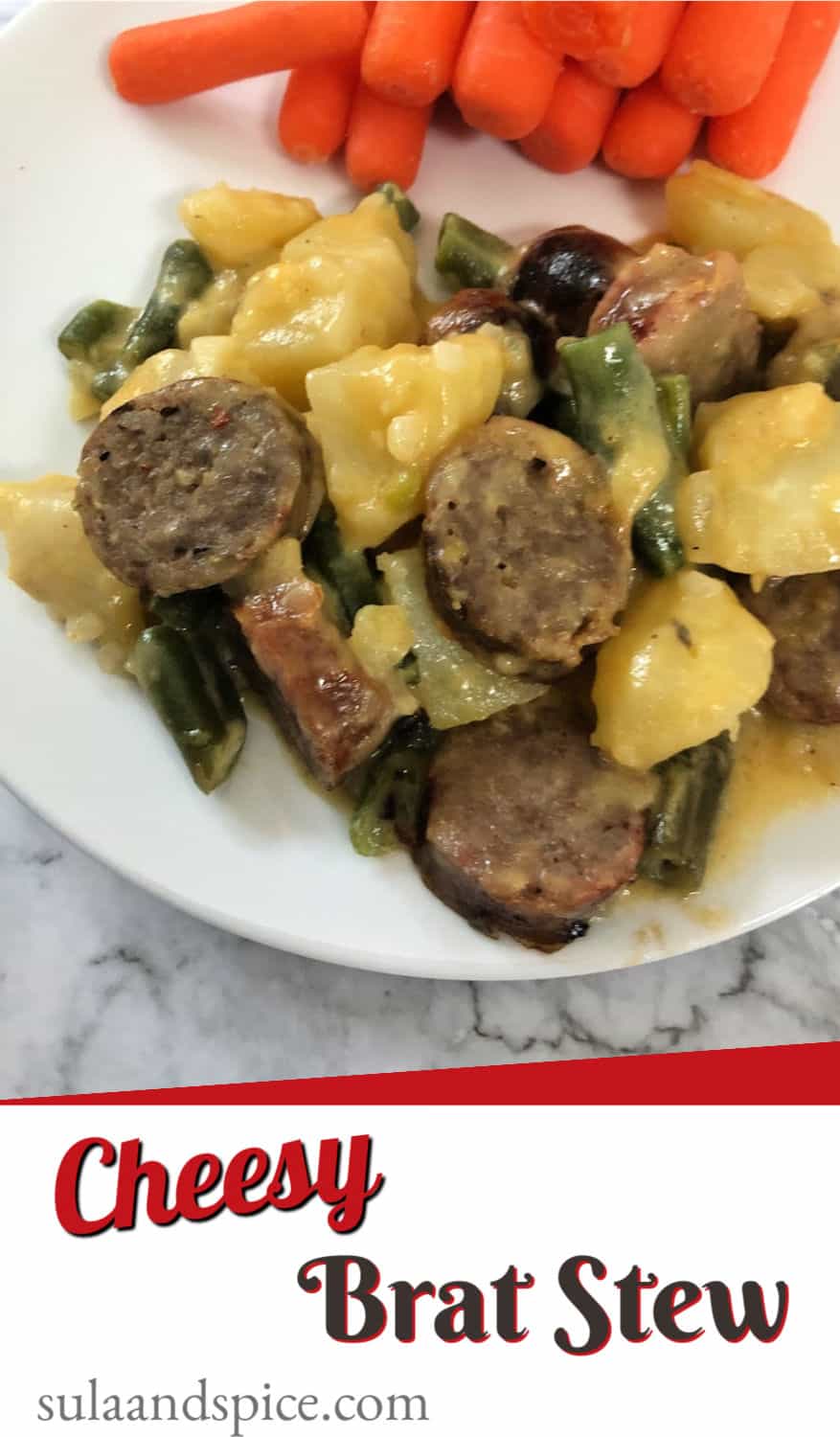 Cheesy Brat Stew - with Leftover Bratwurst - Ovenspiration