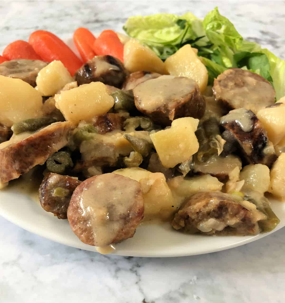 Cheesy Brat Stew - with Leftover Bratwurst - Ovenspiration