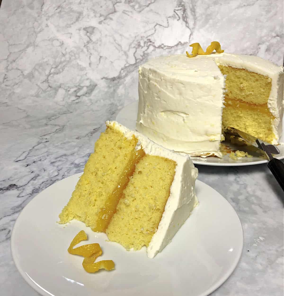 Triple Lemon Layer Cake - Cream Cheese Frosting - Sula and Spice