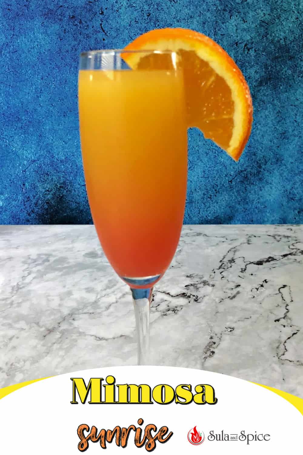 Mimosa Sunrise - a Sunrise or Sunset champagne drink - Ovenspiration