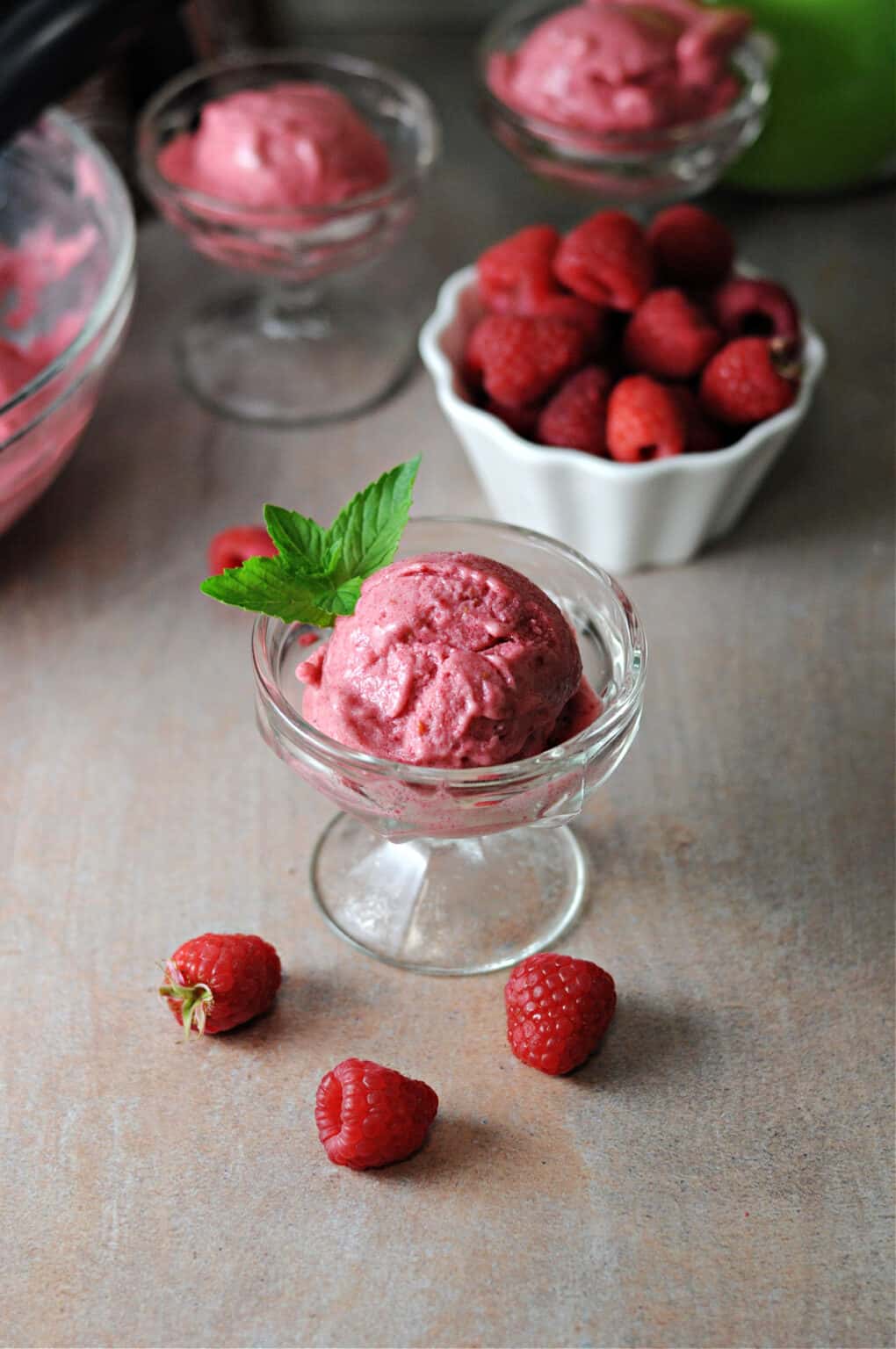 Raspberry Nice Cream - Sula and Spice