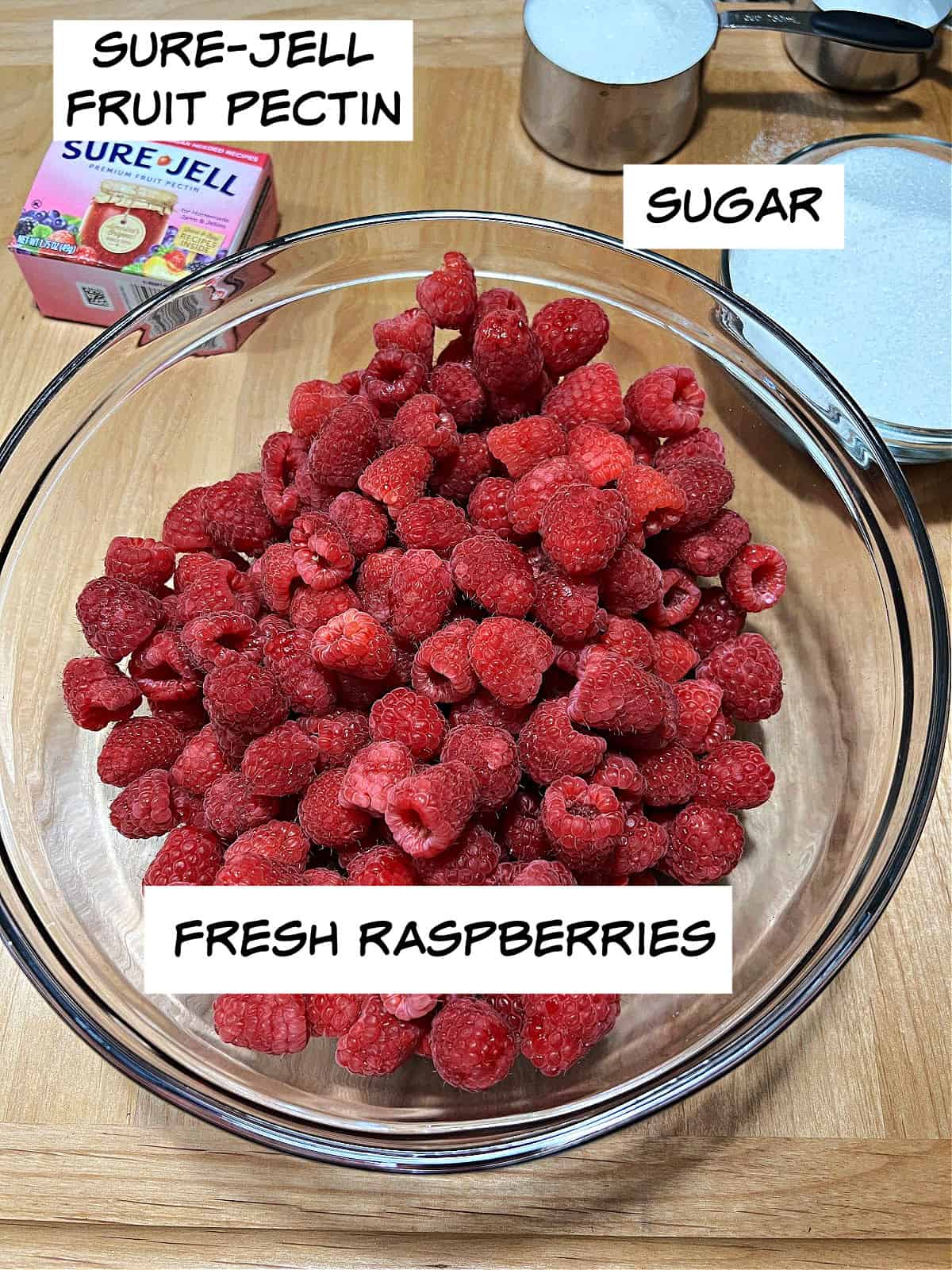 Low Sugar Raspberry Freezer Jam Ovenspiration