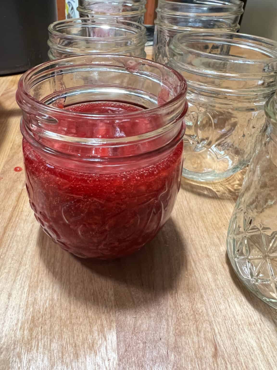 Low Sugar Raspberry Freezer Jam - Ovenspiration