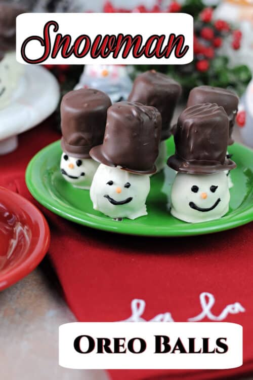 Snowman Oreo Balls - Ovenspiration