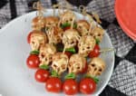 Halloween Caprese Appetizer Skewers - Ovenspiration