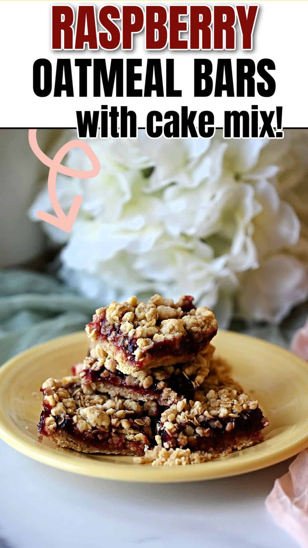 Raspberry Oat Bars (with Cake Mix) - Ovenspiration